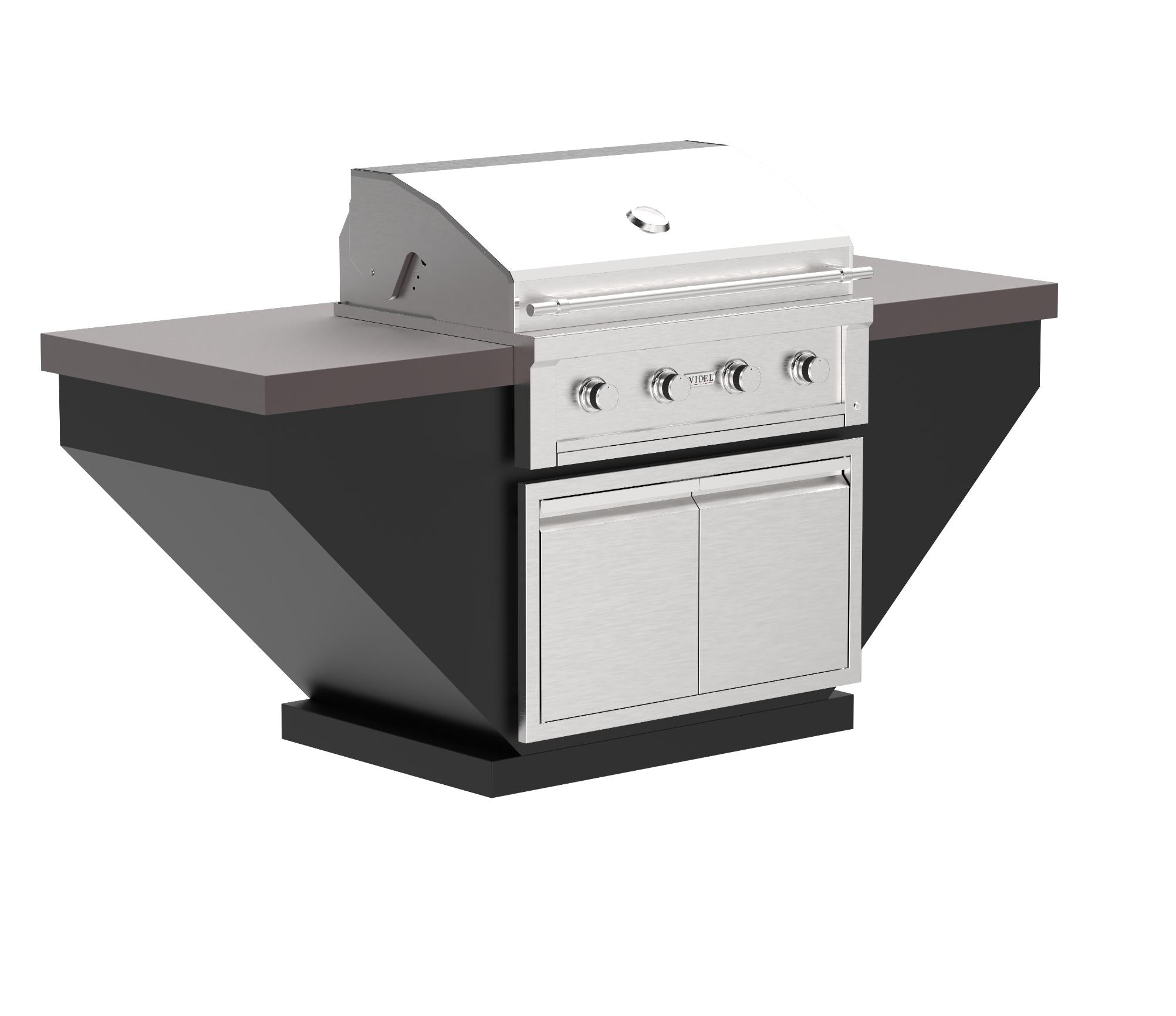 Videl USA Luxe Legacy 84I Complete BBQ Island with Audio
