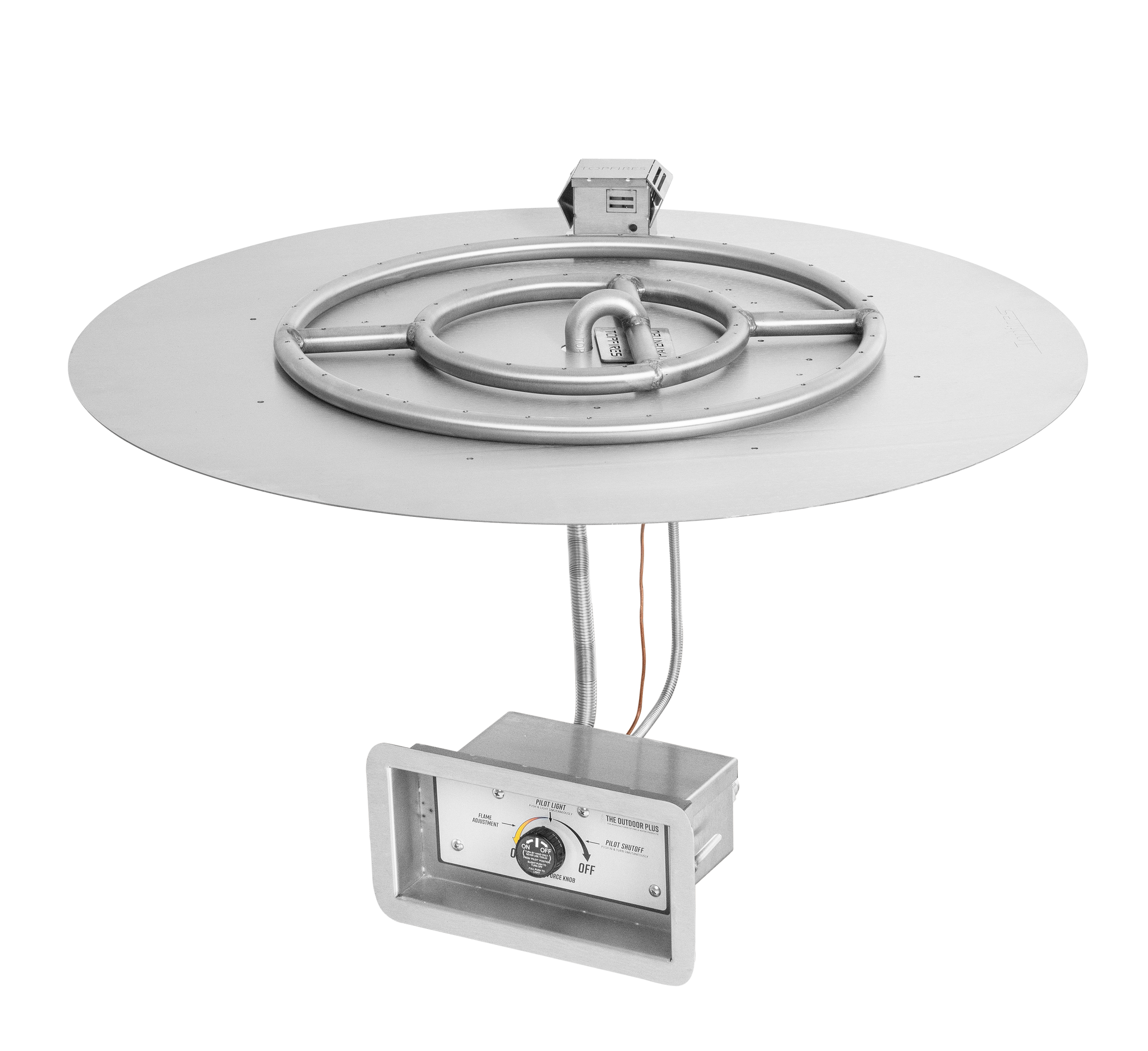 The Outdoor Plus 18-Inch Round Flat Pan & 12-Inch Round Stainless Stee