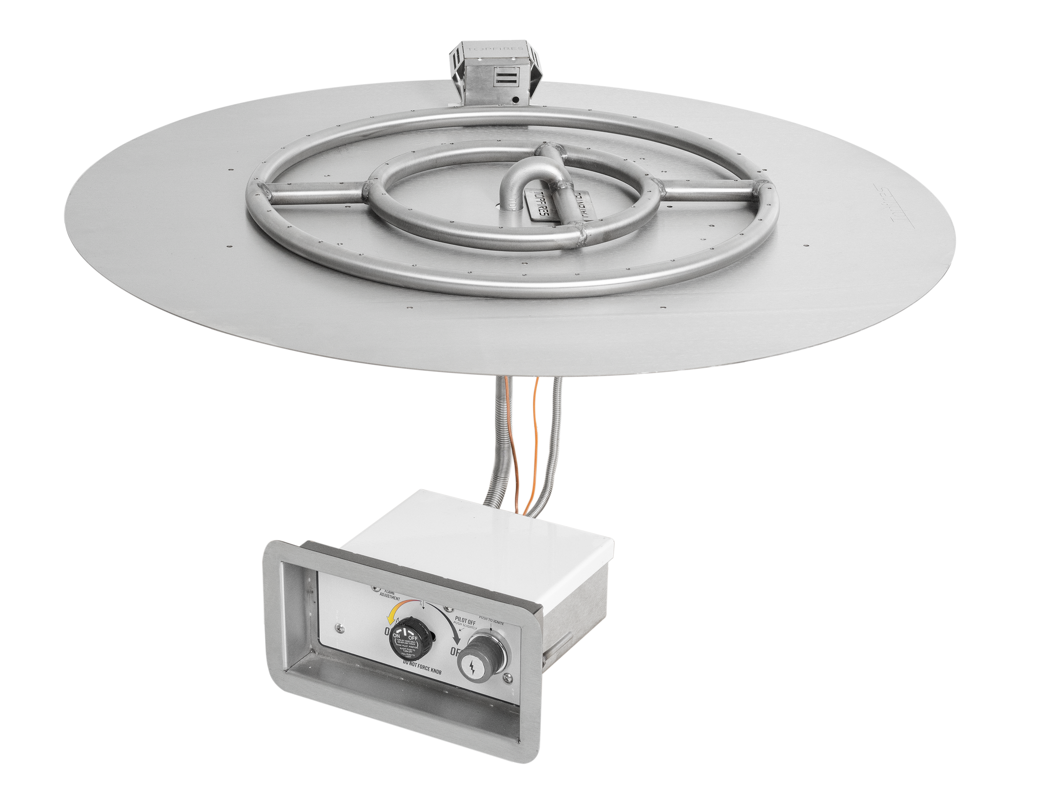 The Outdoor Plus 30-Inch Round Flat Pan & 24-Inch Round Stainless Stee